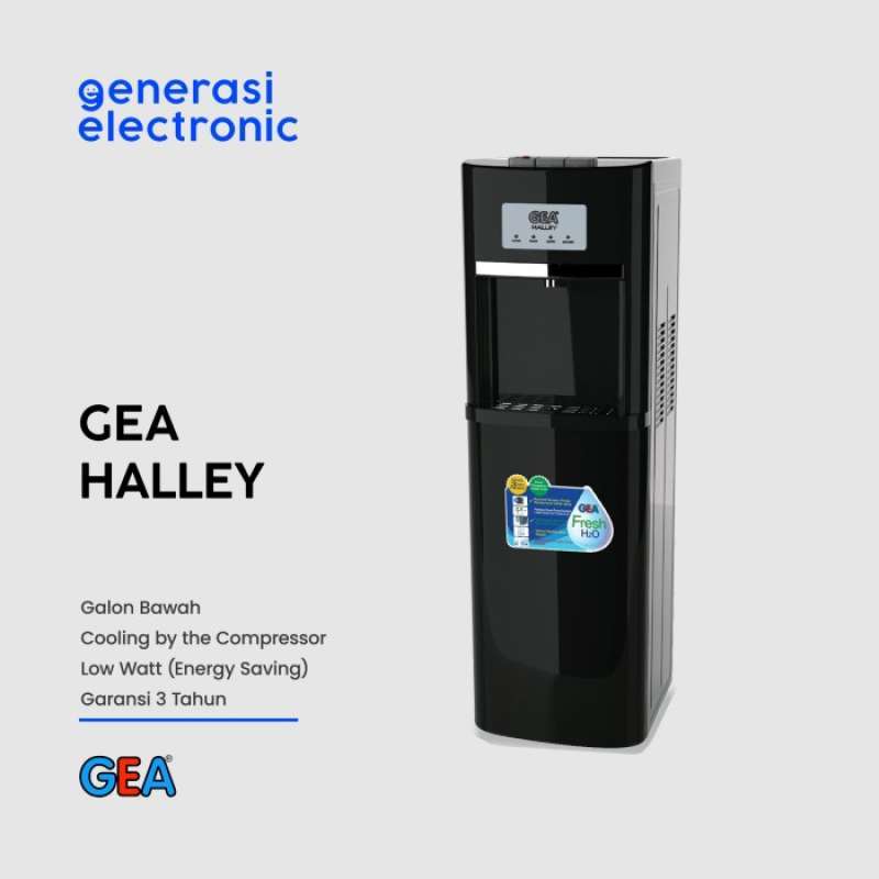 Jual GEA HALLEY Dispenser Galon Bawah Hot & Cool / Water Dispenser di ...
