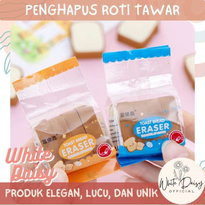 Jual Penghapus Roti Tawar Lucu Premium Eraser Bentuk Makanan Bread ...