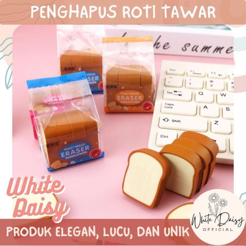 Jual Penghapus Roti Tawar Lucu Premium Eraser Bentuk Makanan Bread ...