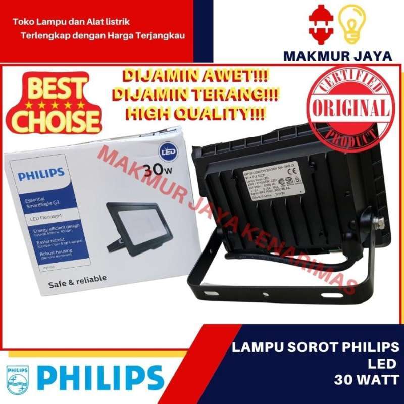 Jual Led Philips Sorot Bvp150 30watt 30 Watt 30w 30 W Flood Light Ip65 Di Seller Makmur Jaya ...