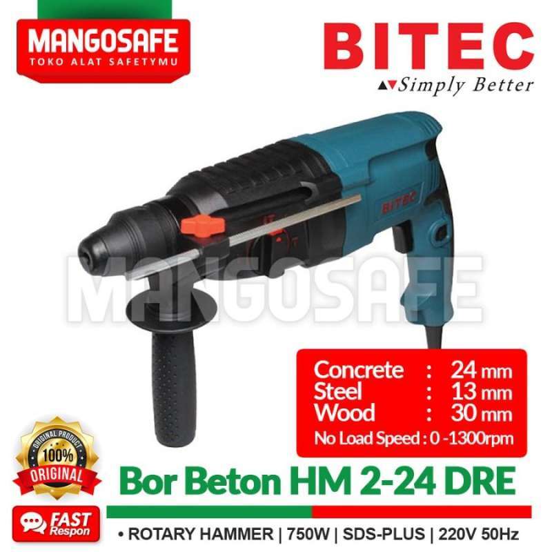 Jual Bor Bobok Beton Besi Kayu BITEC HM 2-24 DRE HB Rotary Hammer SDS Plus di Seller mangosafe ...