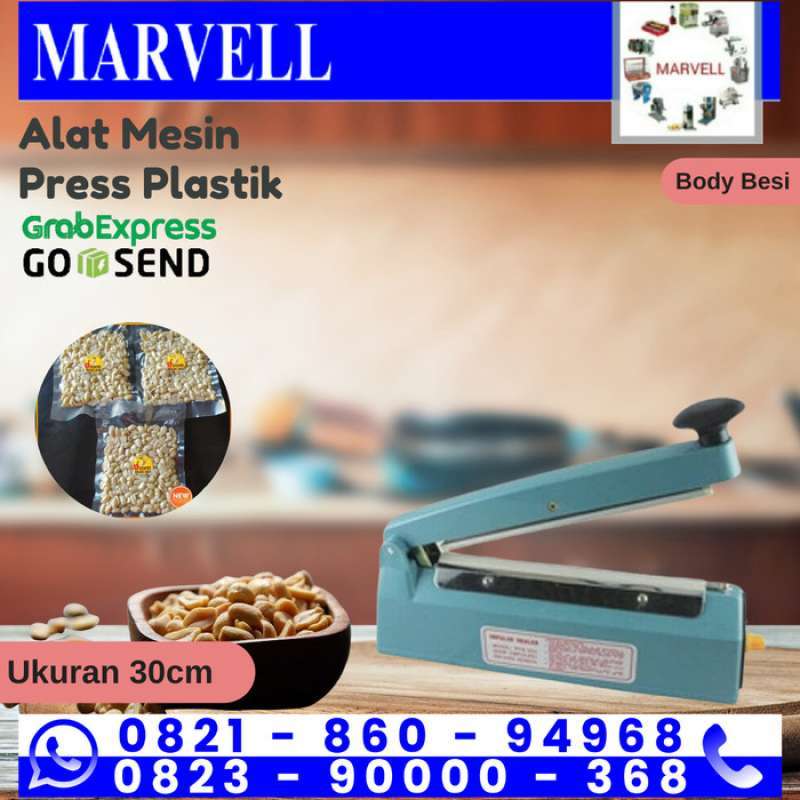 Jual IMPLUSE SELER / ALAT SEAL PLASTIK / SEALER 30 CM BODY BESI / PRESS ...