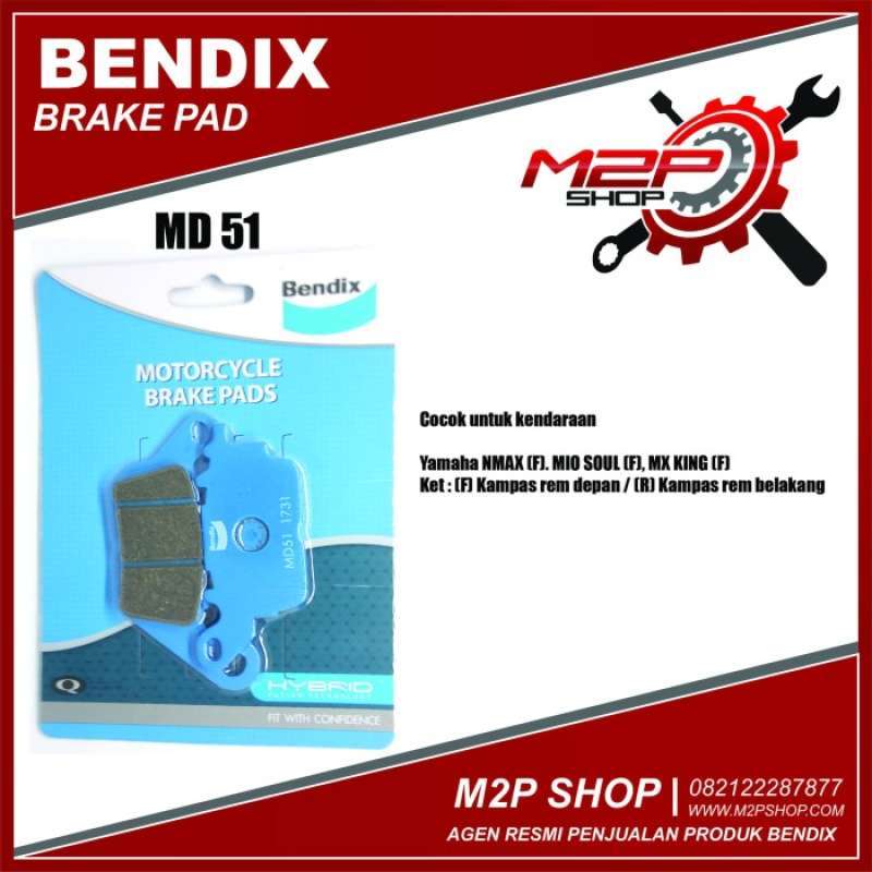 Jual Kampas Rem Bendix MD 51 - Untuk Yamaha Nmax - Depan di Seller Alfa ...