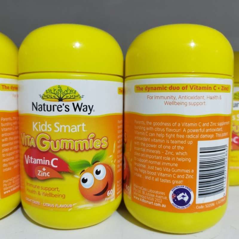 Promo Nature'S Way Kids Smart Vita Gummies Vitamin C +Zinc 60 Tablet ...