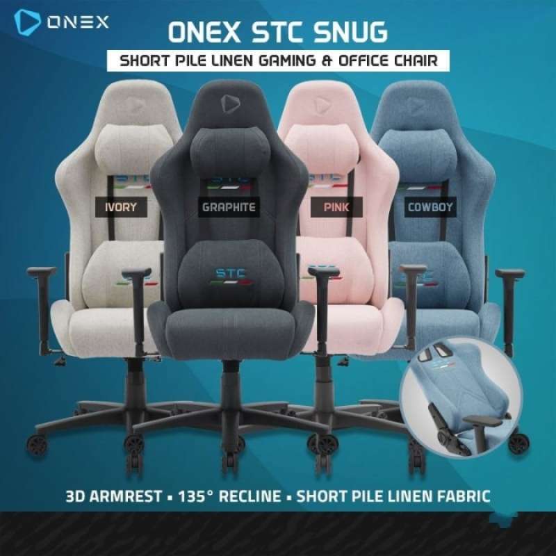 Jual Onex Stc Snug Series Ergonomic - Gaming Chair - Blue Cowboy Di ...