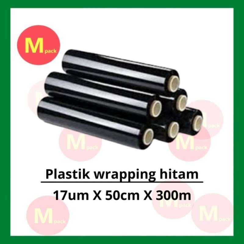 Promo Plastik wrap - wrapping barang hitam 50cm x 300m Diskon 36% di ...