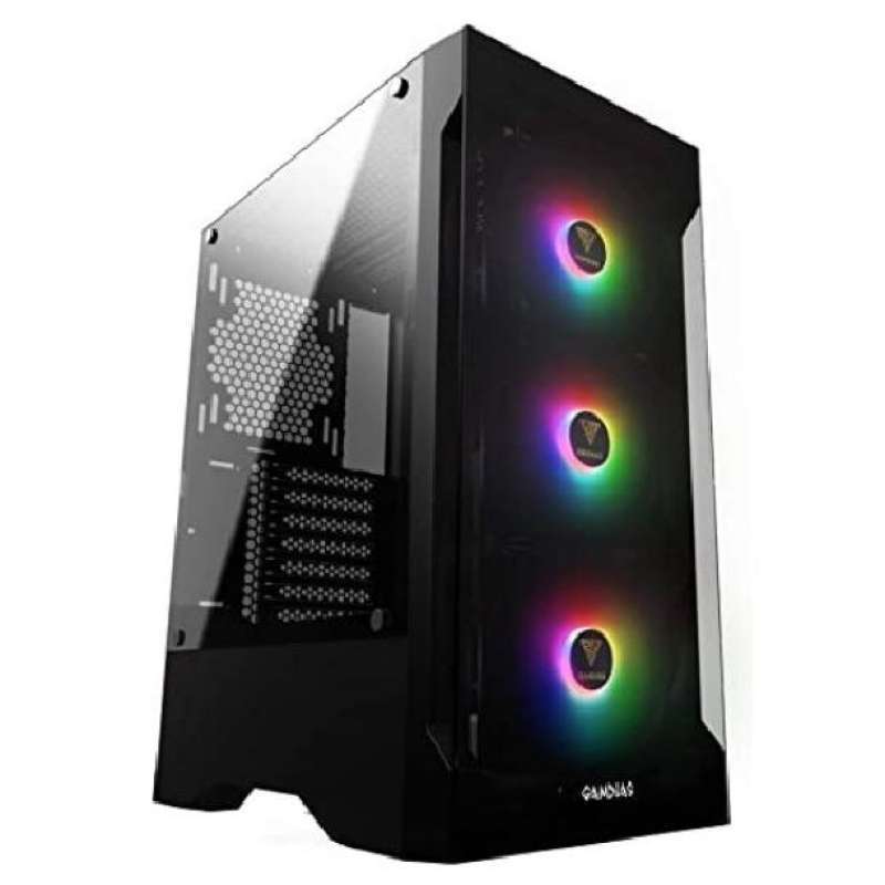 Jual GAMDIAS Talos E2 Elite Tempered Glass Gaming Mid ATX PC Case 4x120 ...