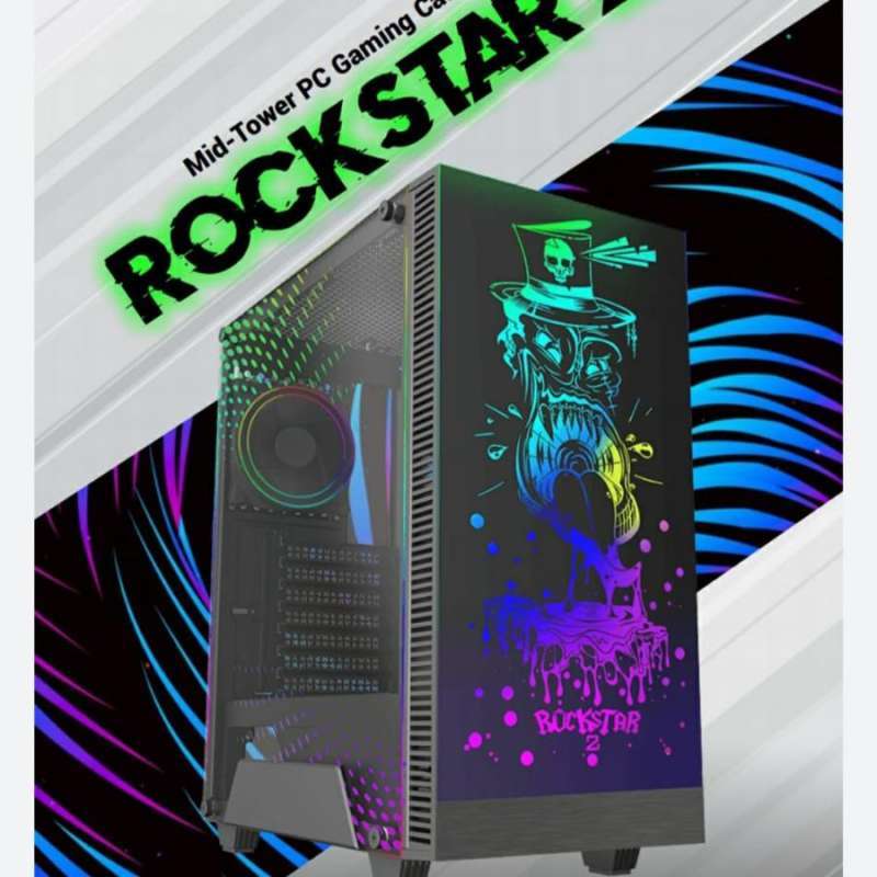 Jual Gamemax Rockstar 2 Argb Light Tempered Glass Remote Gaming Atx ...
