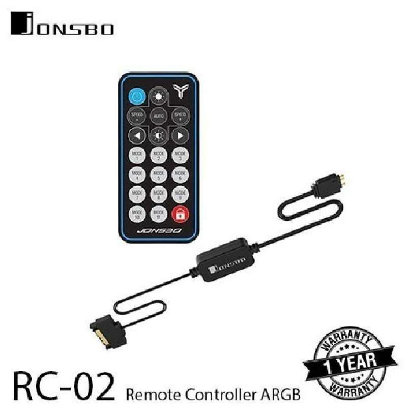 Jual JONSBO CONTROLLER SET 5V ARGB 5V 3PIN with Remote for FAN LED ...