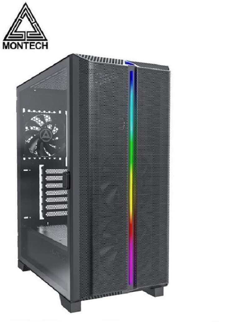 Jual MONTECH SKY ONE LITE BLACK Mesh AirFlow Tempered Glass Mid ATX ...