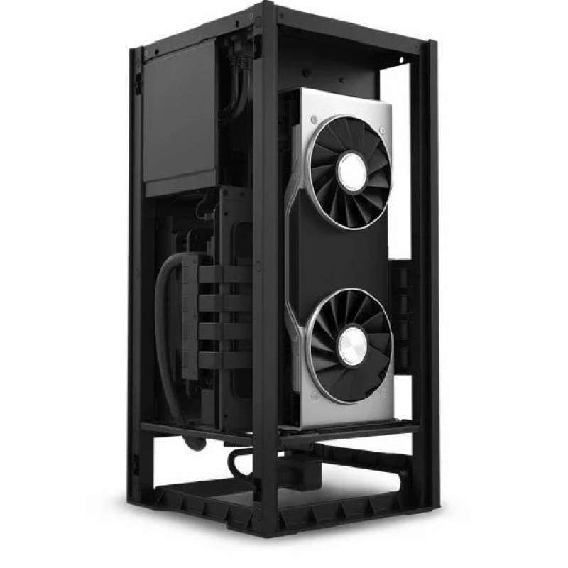 Jual Nzxt H1 V2 Black Mini Itx Case With Psu , Aio Cooler , Vga Riser ...