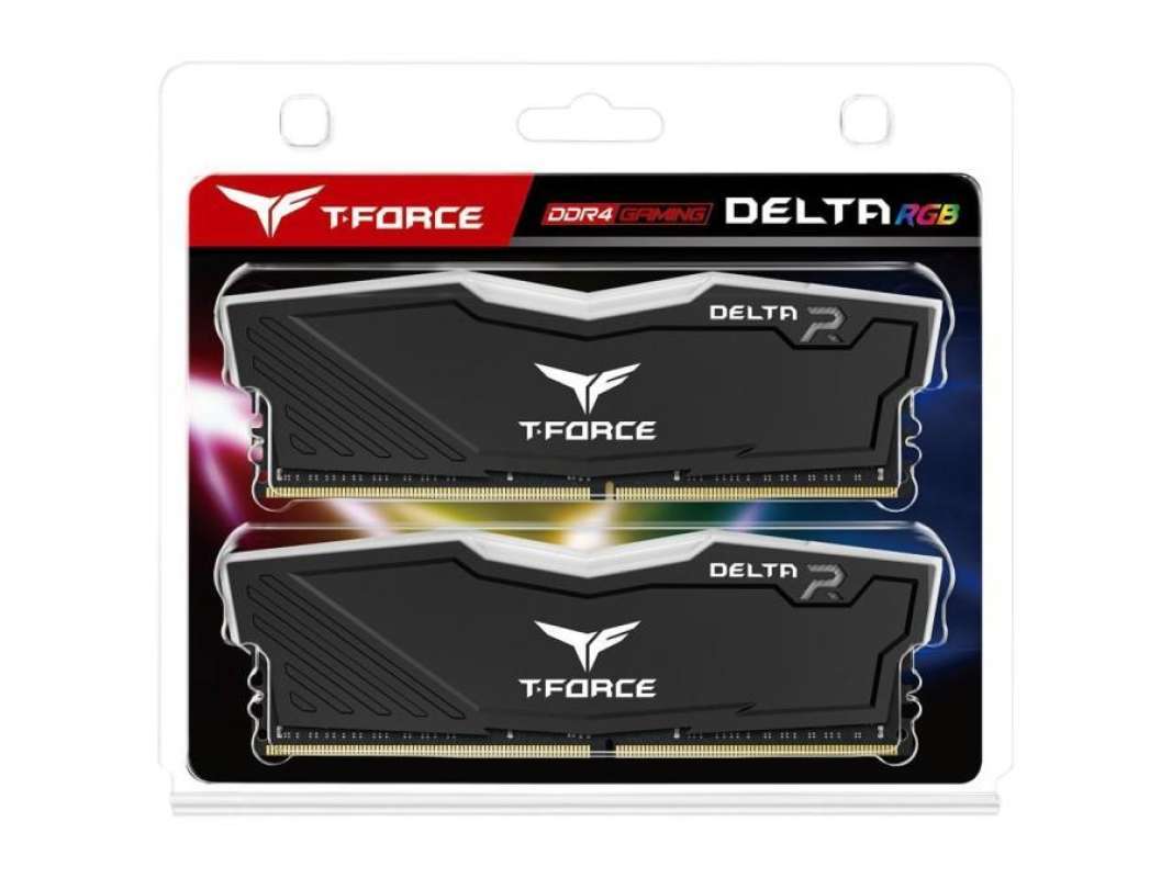 Jual Team Delta RGB BLACK DDR4 16GB (2X8GB) 3600Mhz ...