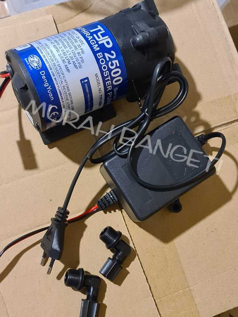 Jual Booster Pump Ro 24V + Konektor + Adaptor Full Set Original di ...