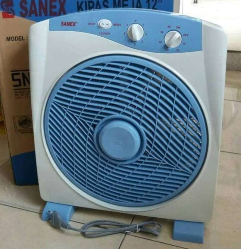 Jual Kipas Angin Sanex Kotak 12 Inch Box Fan Meja Dan Lantai Dengan ...