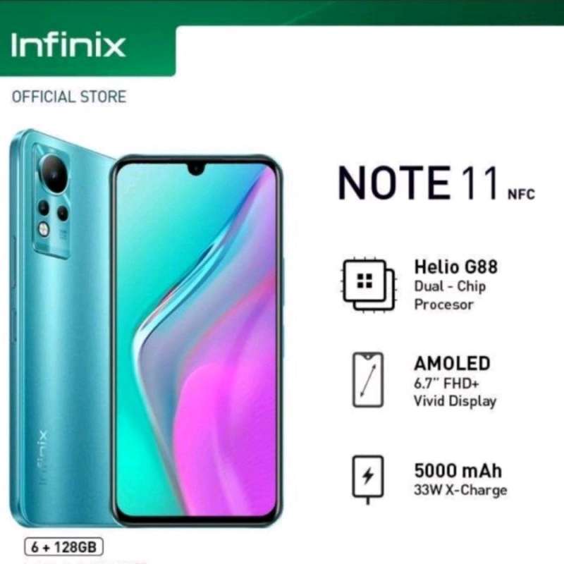 Promo infinix note 11 Nfc 6/128 Garansi resmi Diskon 7% di Seller ...