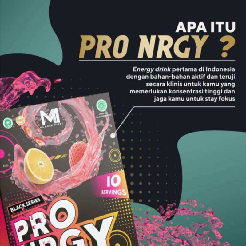 Jual Muscle First M1 Pro Nrgy Pre-workout Energy Drink 10 Sachet ...