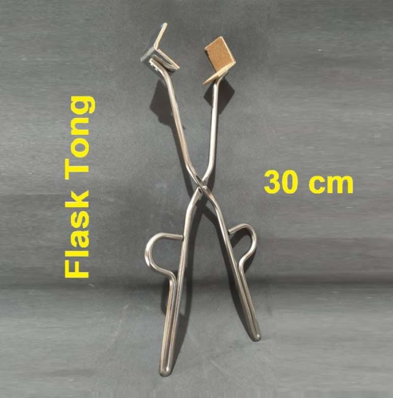 Promo Flask Tong Stainless Steel 30 Cm Penjepit Labu Erlenmeyer Flask ...