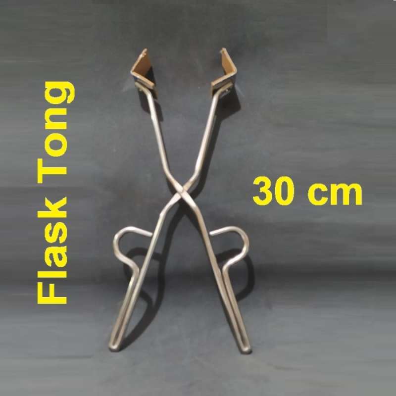 Promo Flask Tong Stainless Steel 30 Cm Penjepit Labu Erlenmeyer Flask ...