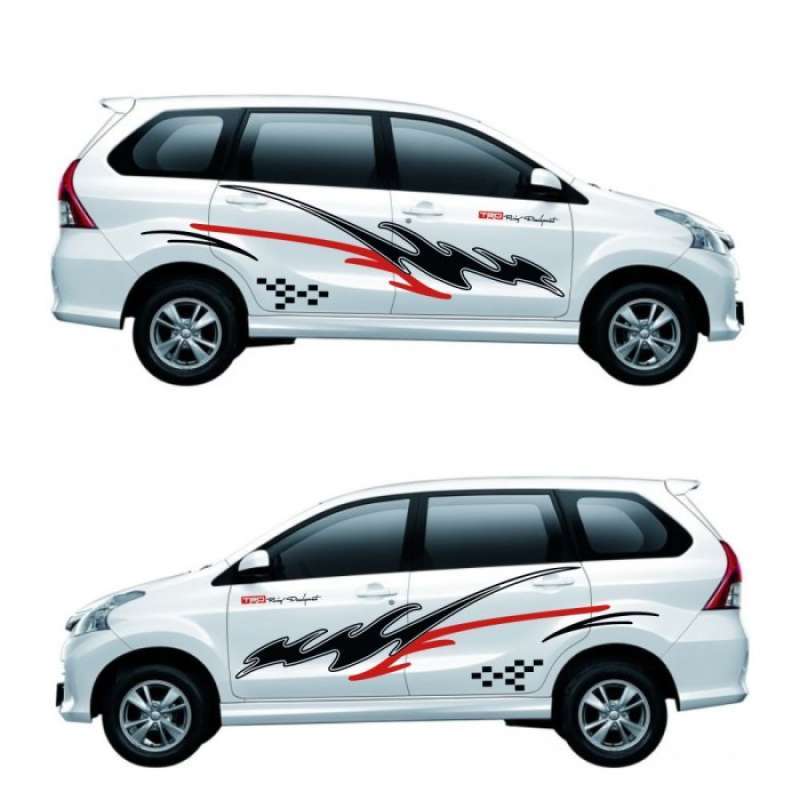 Promo Sticker Body Stripe Toyota Avanza 004 TRD Sportivo Diskon 23% di ...