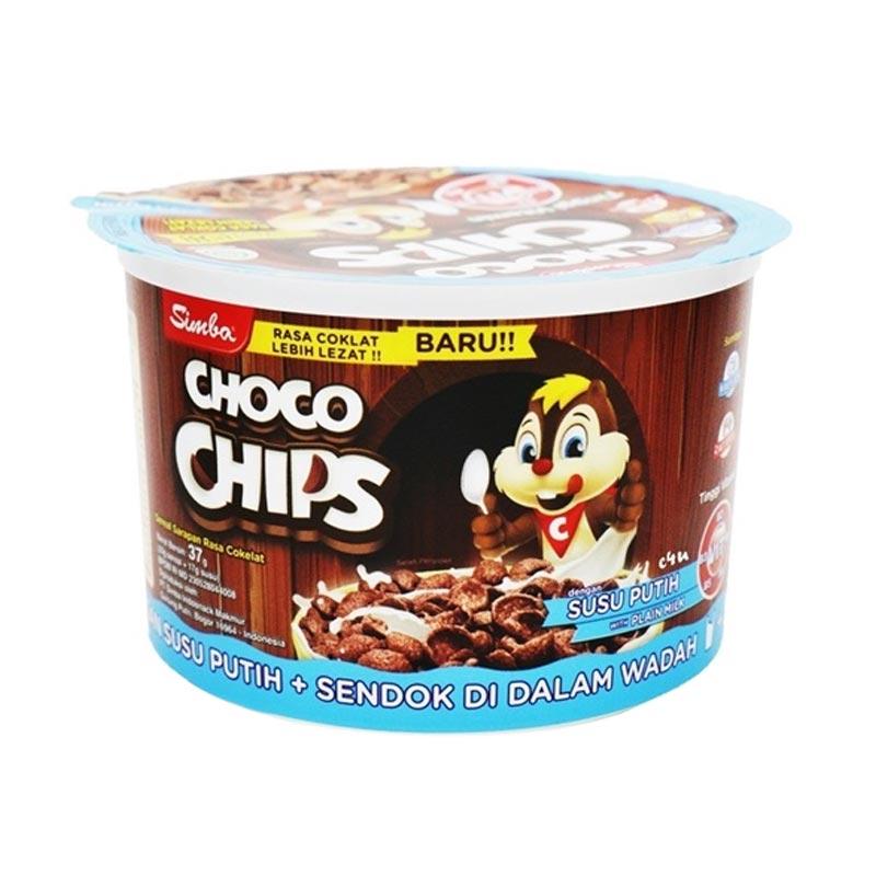Promo Simba Choco Chips Sereal Cup Dengan Susu Plain/plain [37 G ...