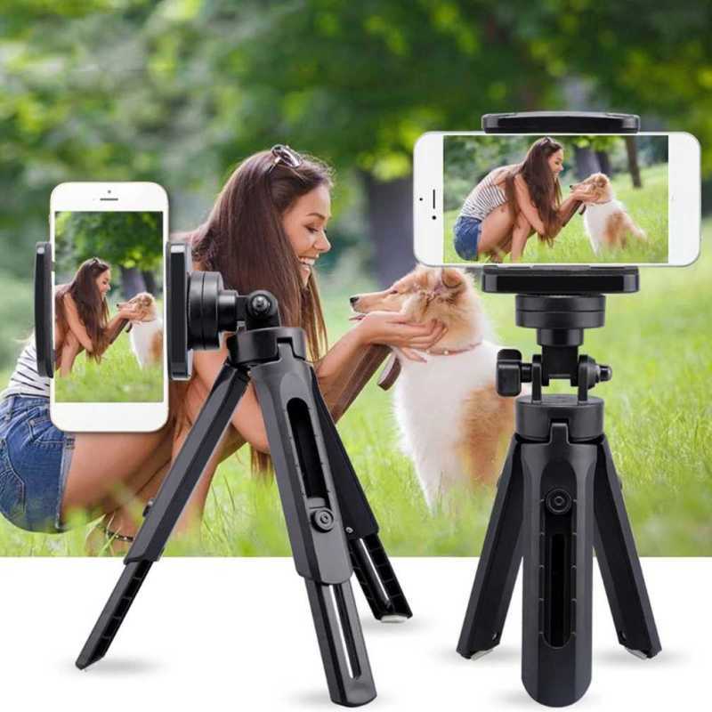 Promo GLO - ACEHE Tripod Mini Smartphone Holder Clamp Vlog Zoom Meeting ...