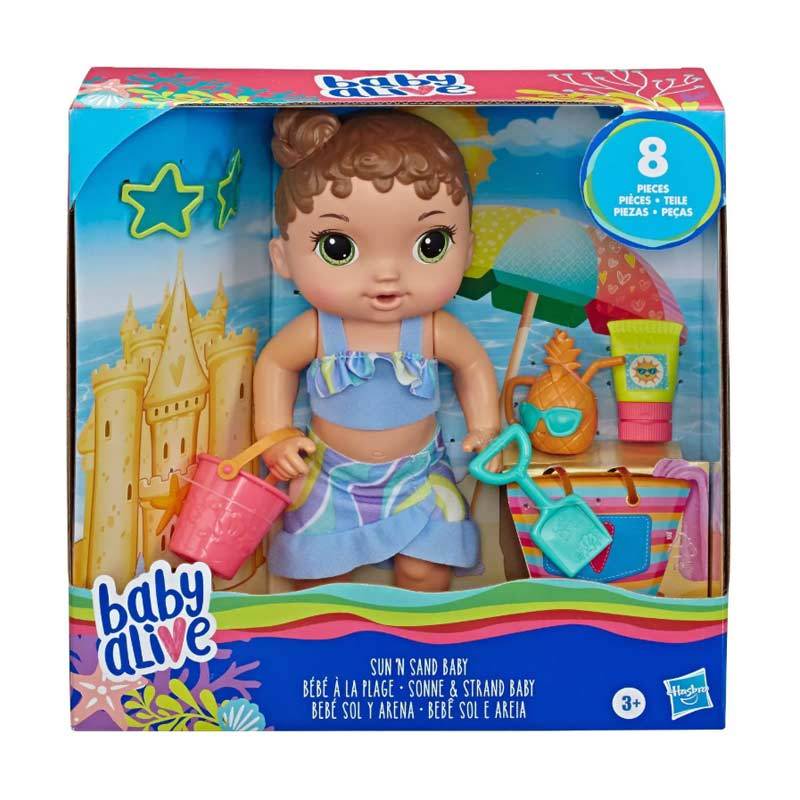 Jual Hasbro E6718 Baby Alive Sun 'N Sand Baby Mainan Boneka di Seller ...