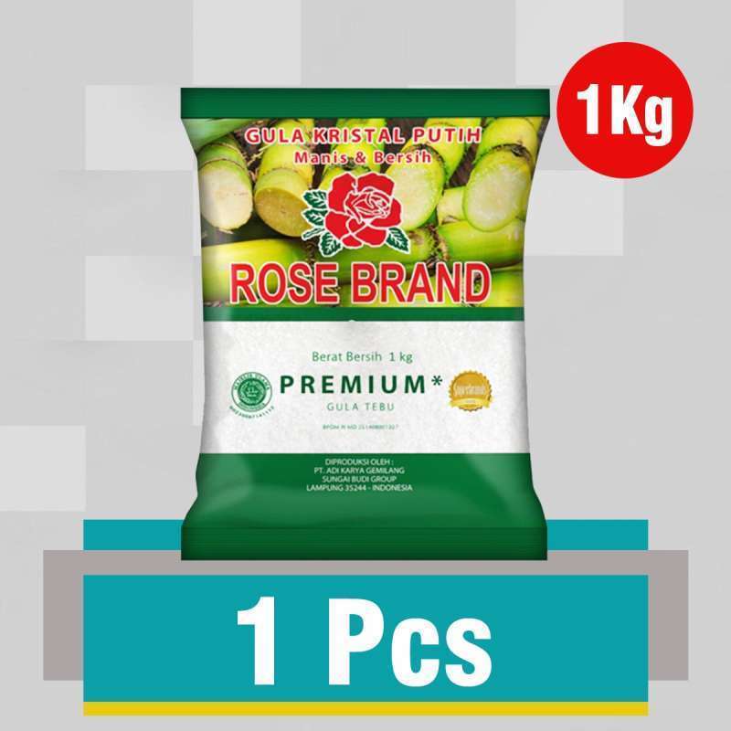 Promo Rose Brand Gula Pasir Hijau 1 Kg Diskon 13% di Seller SerbaAda ...