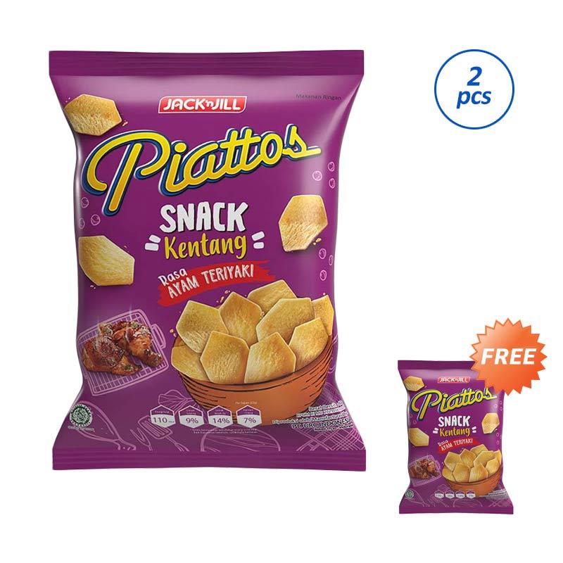 Jual PIATTOS Rasa Ayam Teriyaki Snack Kentang [Buy 2 Get 1 / 80 g] di ...