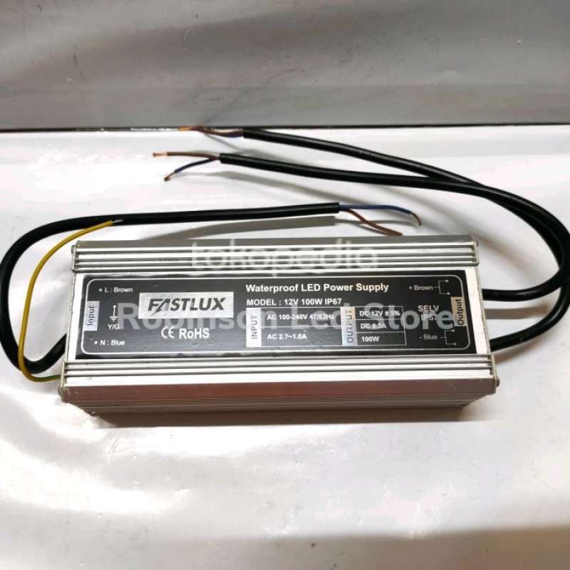 Jual Trafo Adaptor Power Supply Waterproof Travo Led Driver 12V 100W 8 ...