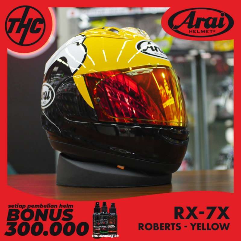 Jual ARAI RX-7X KENNY ROBERTS YELLOW HELMET FULL FACE di Seller THC Helmets Central - Krukut ...