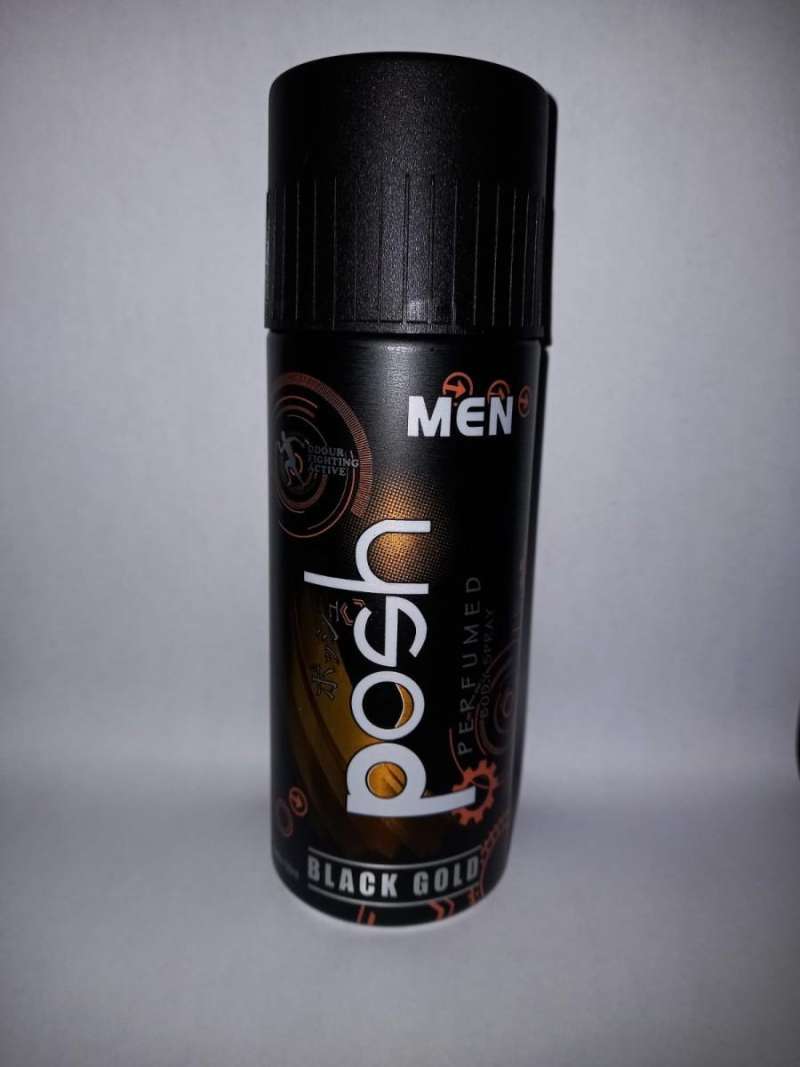 Jual POSH MEN Perfumed Body Spray 150ml - Black Gold di Seller ...