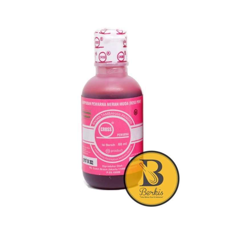 Jual Cross Pewarna Makanan Rose Pink 60 cc / Food Coloring Merah Muda ...