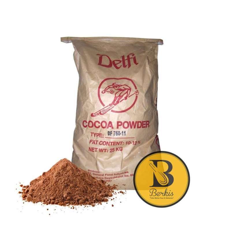 Jual Delfi Cocoa Powder 500 Gr [Repack] / FAT 10-12% Cokelat Bubuk ...