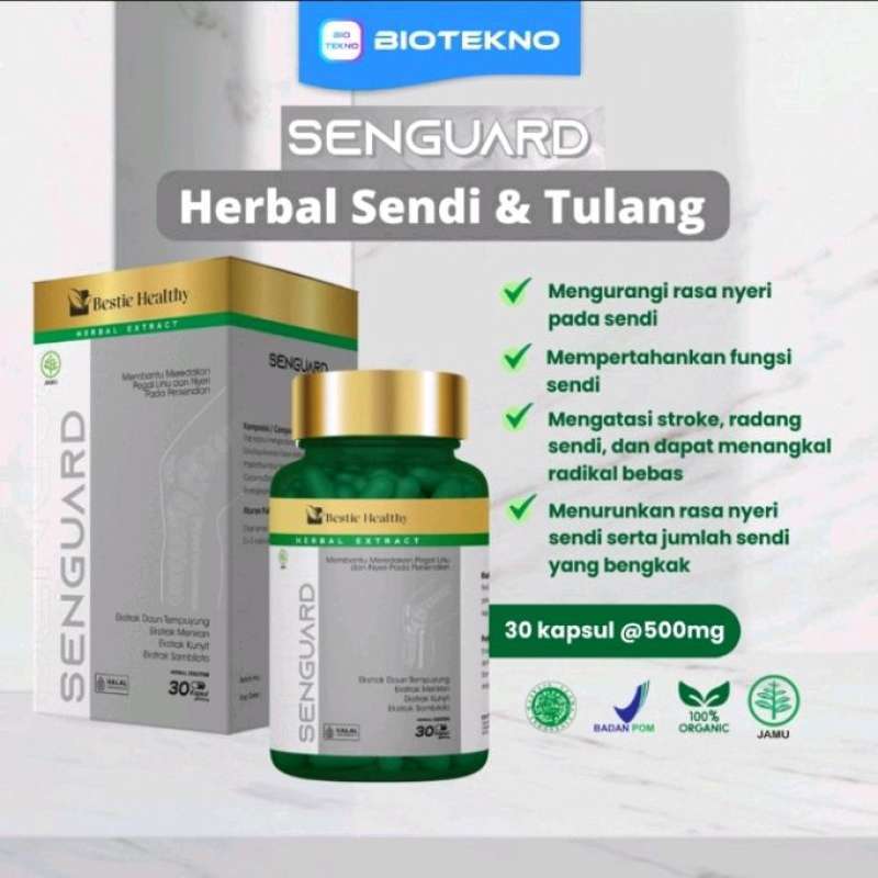 Promo SENGUARD Obat Herbal Sendi Tulang Sehat 30 Kapsul | Ekstrak daun ...
