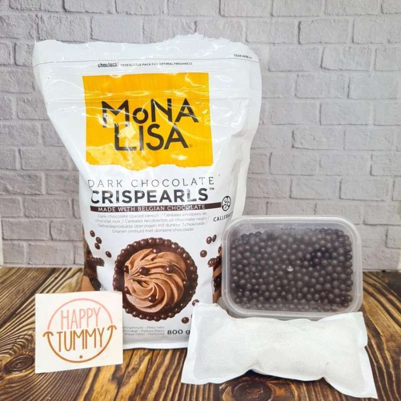 Jual Monalisa Crispearls Dark Chocolate Callebaut Ball Repack 100gr Di ...