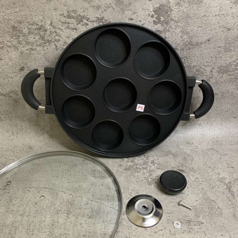 Jual TEFLON ANTI LENGKET CETAKAN KUE LUMPUR SERABI CUBIT LUBANG DATAR ...