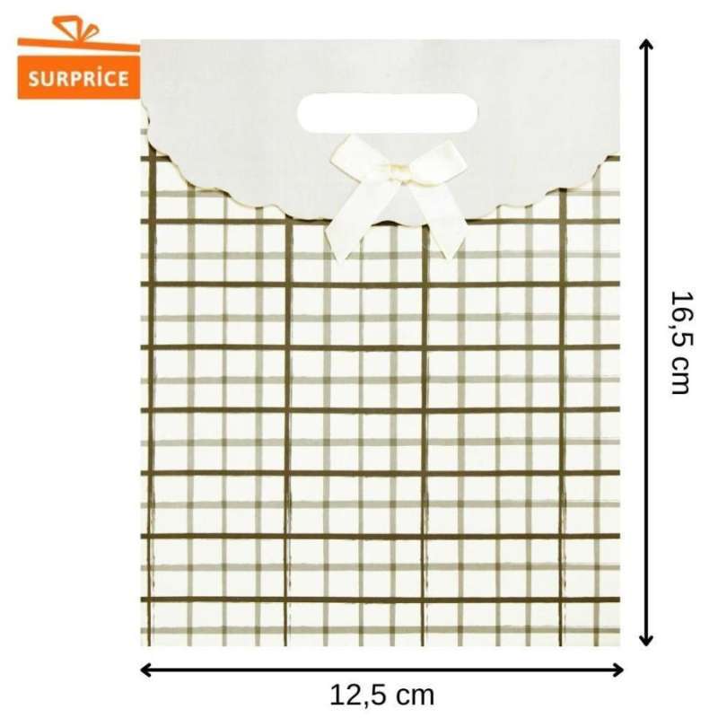 Jual Paper Bag Mini 12x16x5.5cm / Goodie Bag Jepret Velcro Mini - Kotak ...