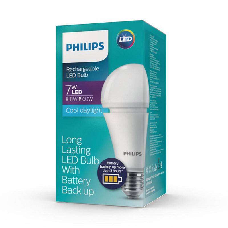 Jual PHILIPS E27 Emergency Lampu LED [7W/ 6500K/ Rechargeable Battery ...
