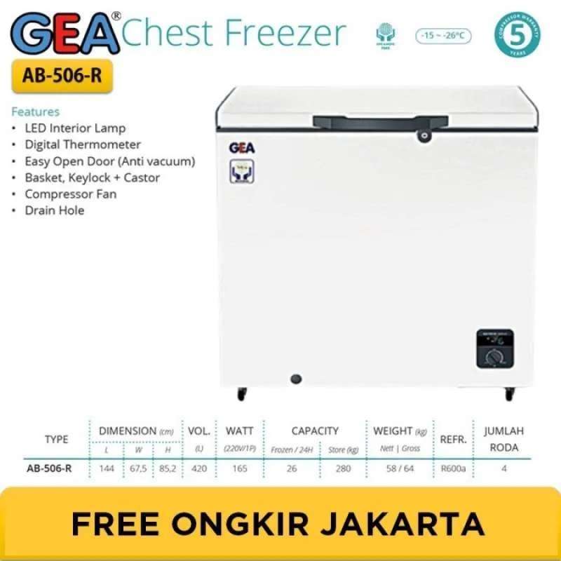 Jual GEA AB506R Chest Freezer Daging Frozen Food - AB 506 R - AB506 ...