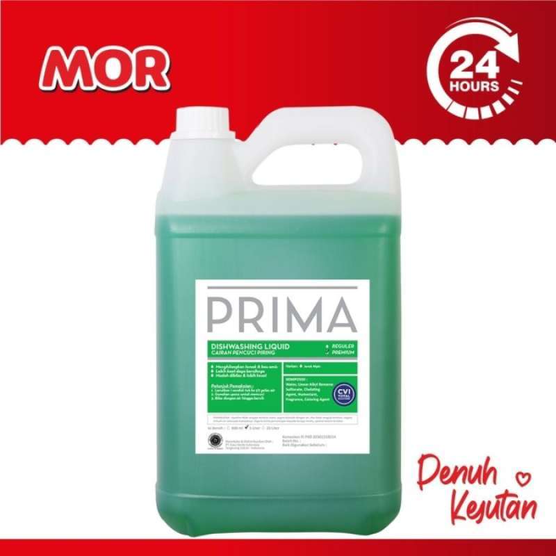 Jual PRIMA Liquid Lime Dish Wash Cuci Piring Galon 5 L di Seller MOR ...