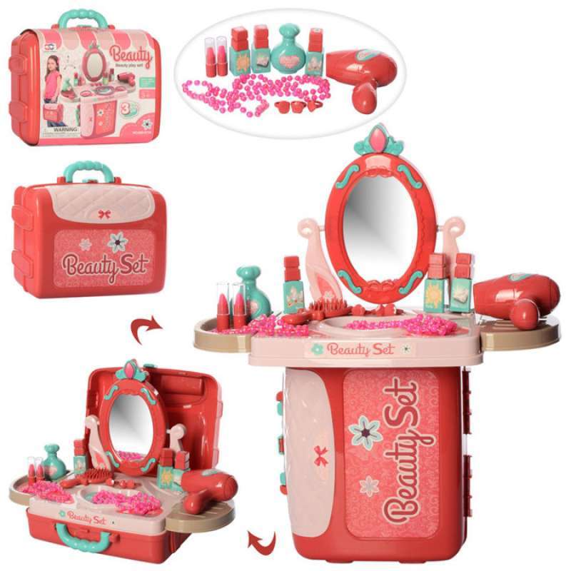 Promo Mainan Meja Rias Make up Beauty Playset 3 in 1 No 008-973A Diskon ...