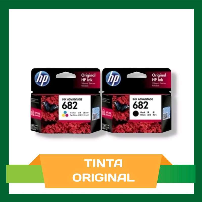 Promo 1 SET TINTA CARTRIDGE HP 682 BLACK DAN 682 TRICOLOUR Diskon 5% di ...