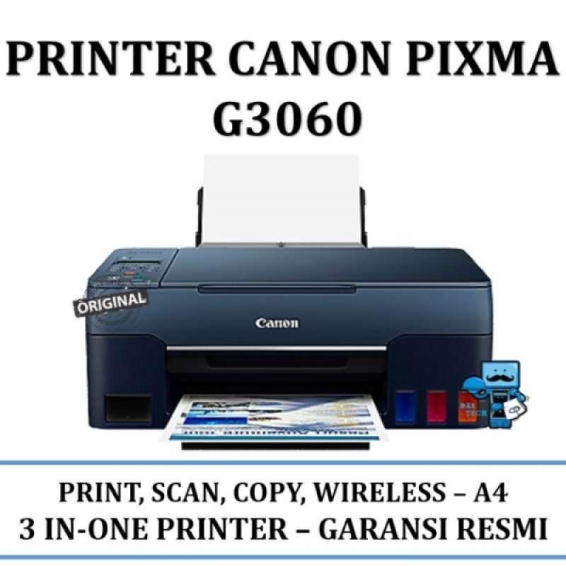 Promo Printer Ink Tank Canon Pixma G3060 - Print, Scan, Copy & Wi-Fi ...