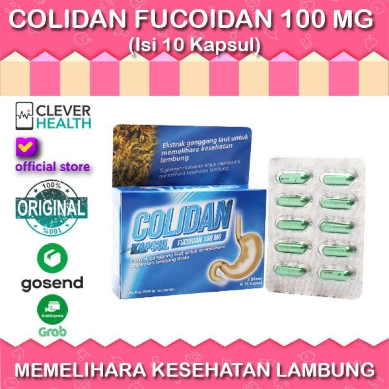 Promo Colidan Fucoidan 100 Mg 10 Capsul/ Suplemen Lambung Diskon 37% Di ...