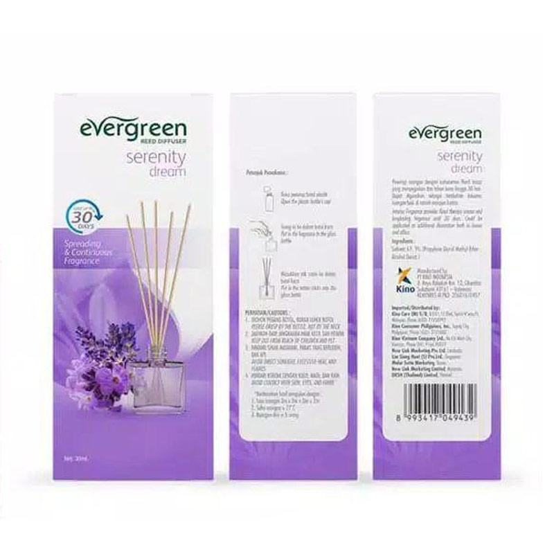 Jual Evergreen Reed Diffuser Serenity Dream Set Cairan Pengharum Ruangan [30 mL] di Seller Toko ...