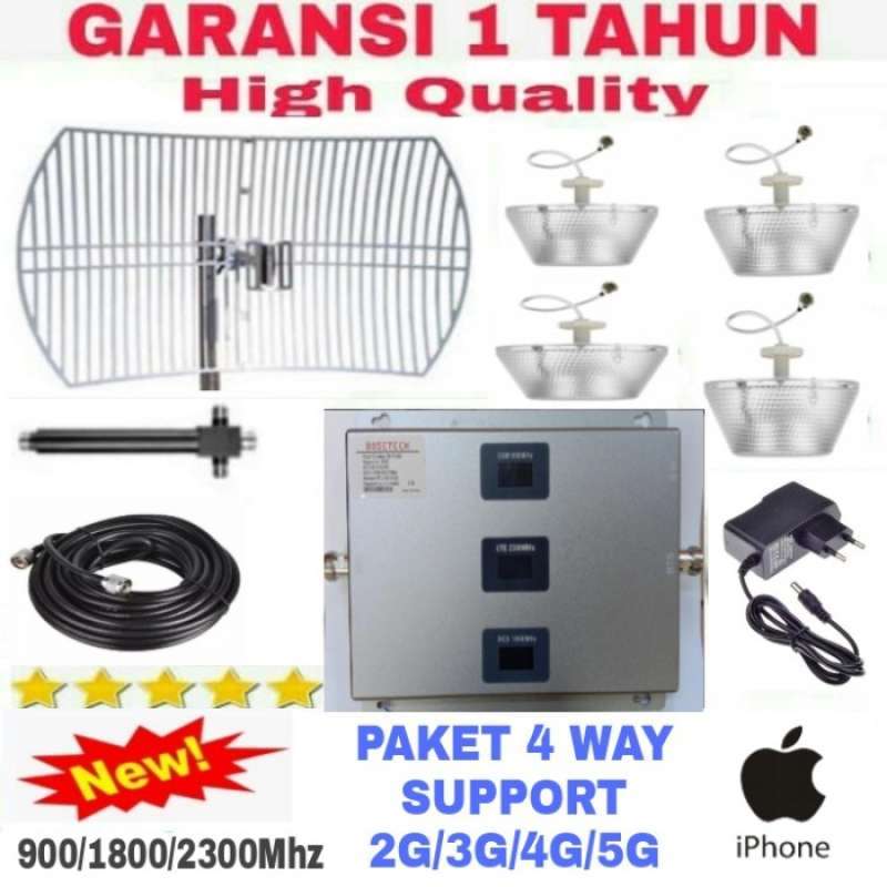 Jual Repeater GSM 4G 5G BOSETECH BT-92318HQ Penguat Sinyal Signal Hp (4WAY) di Seller Silvanna ...