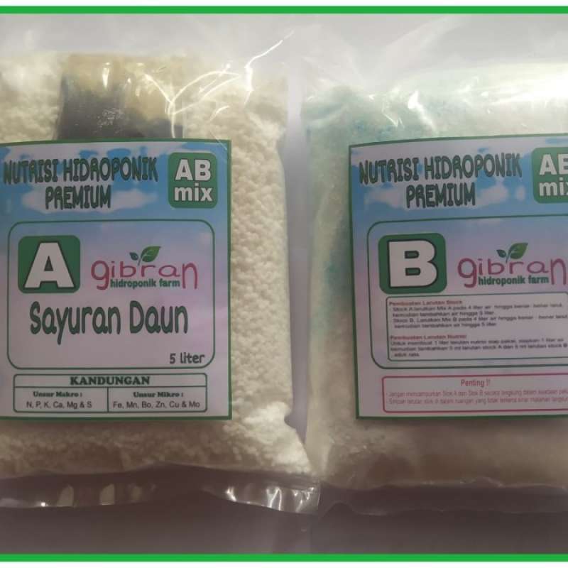 Promo Nutrisi Ab Mix Premium Sayuran Daun 5 Liter Diskon 17% di Seller ...