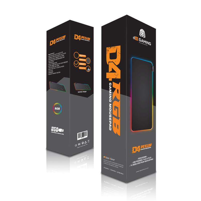 Jual Digital Alliance D4 RGB XL Speed Control Gaming Mouse Pad - Hitam ...