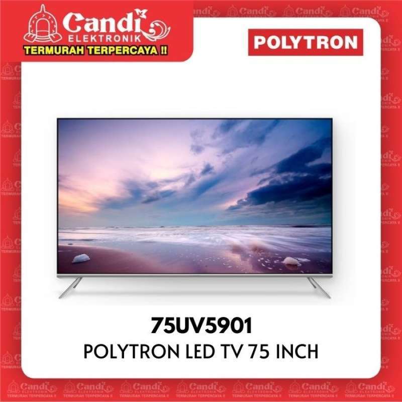 Promo POLYTRON 4K UHD SMART TV 75 INCH 75UV5901 / 75-UV5901 Diskon 18% ...