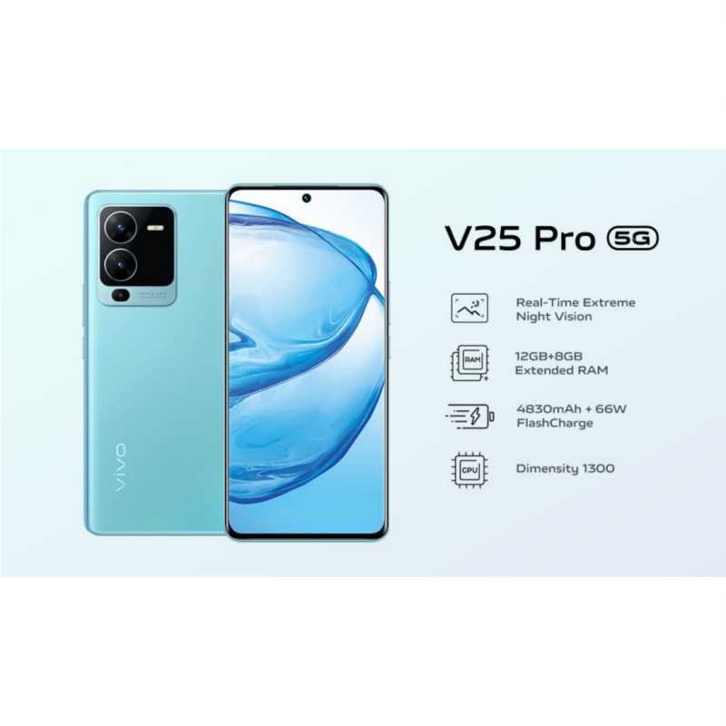 Jual VIVO V25 PRO 12GB+8GB /256GB - Blue di Seller GALAXY STORE O2O ...